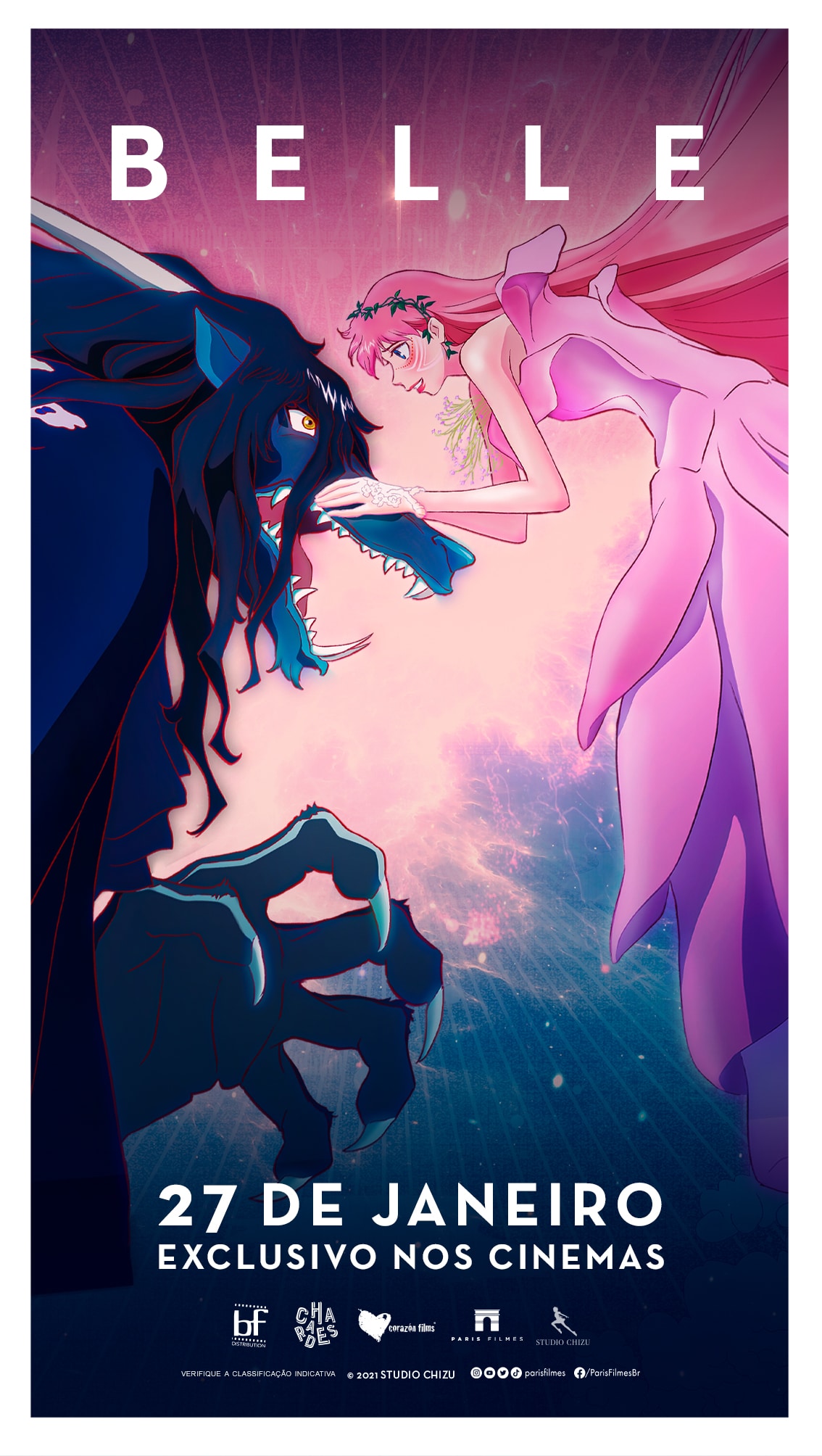 Campinas.com.br - Belle -Animação estreia quinta dia 27 nos cinemas!