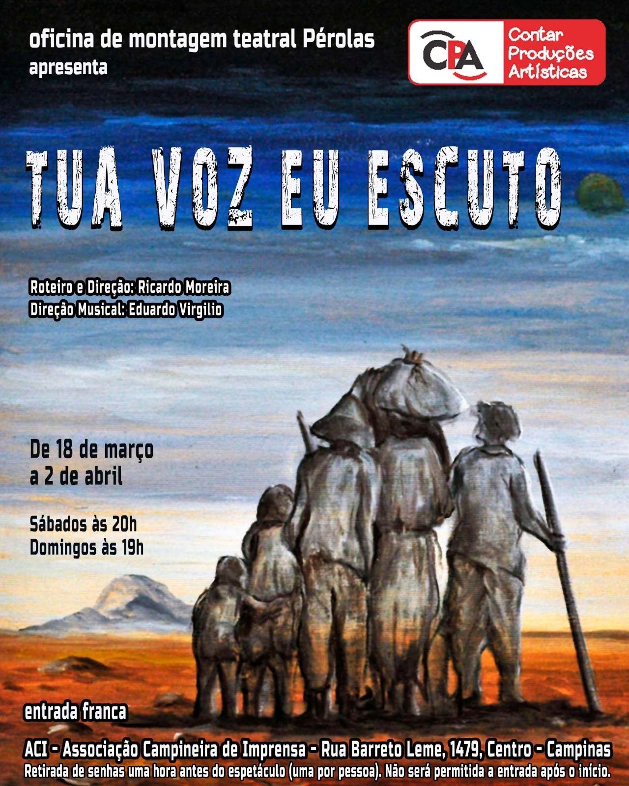 Campinas.com.br - Peça “Tua Voz Eu Escuto”, da Cia. de Teatro Contar ...